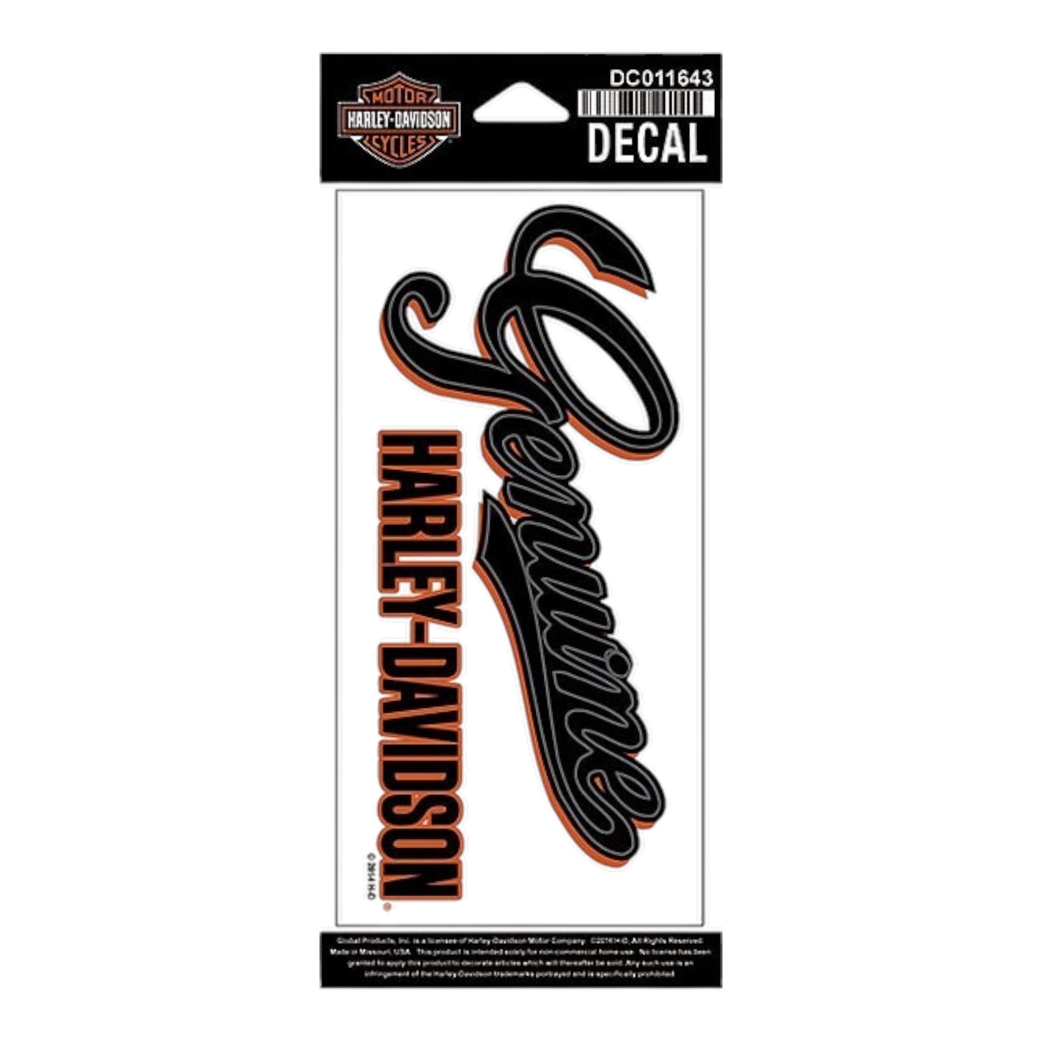 GENUINE SCRIPT DECAL – Bécancour Harley-Davidson